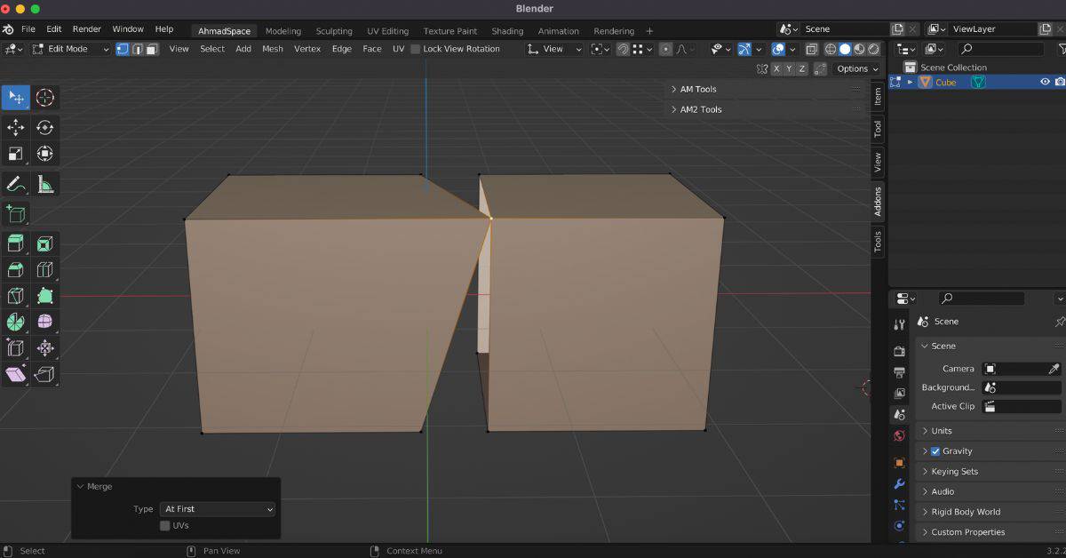 How to Merge Vertices in Blender