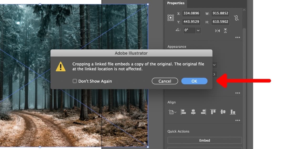 How to Crop an Image in Illustrator